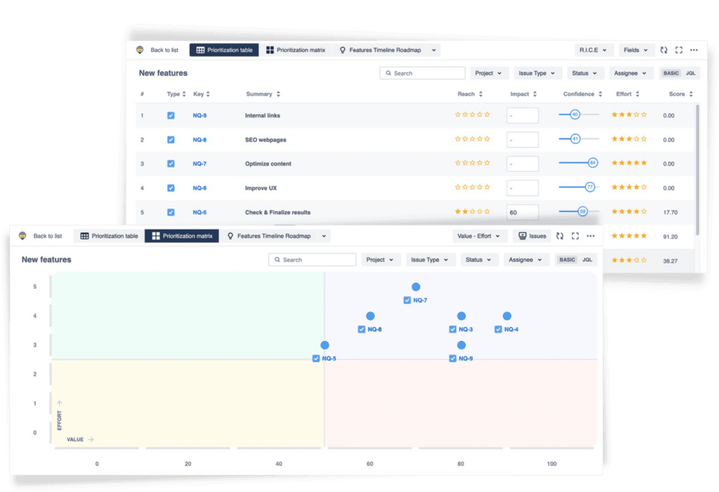 Prioritization for Jira - ROUTEMAP