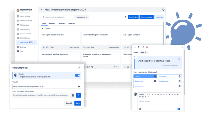 Ideas Portal for Jira
